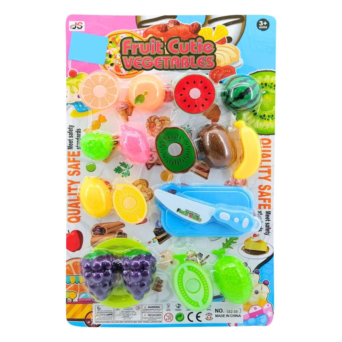 Frutas y verduras x6 con velcro – ABC