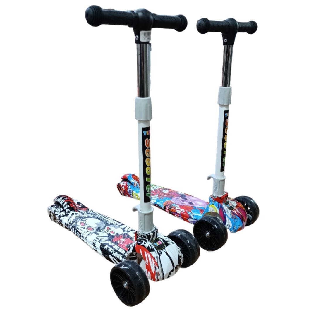 Monopatin multicolor en base – ABC