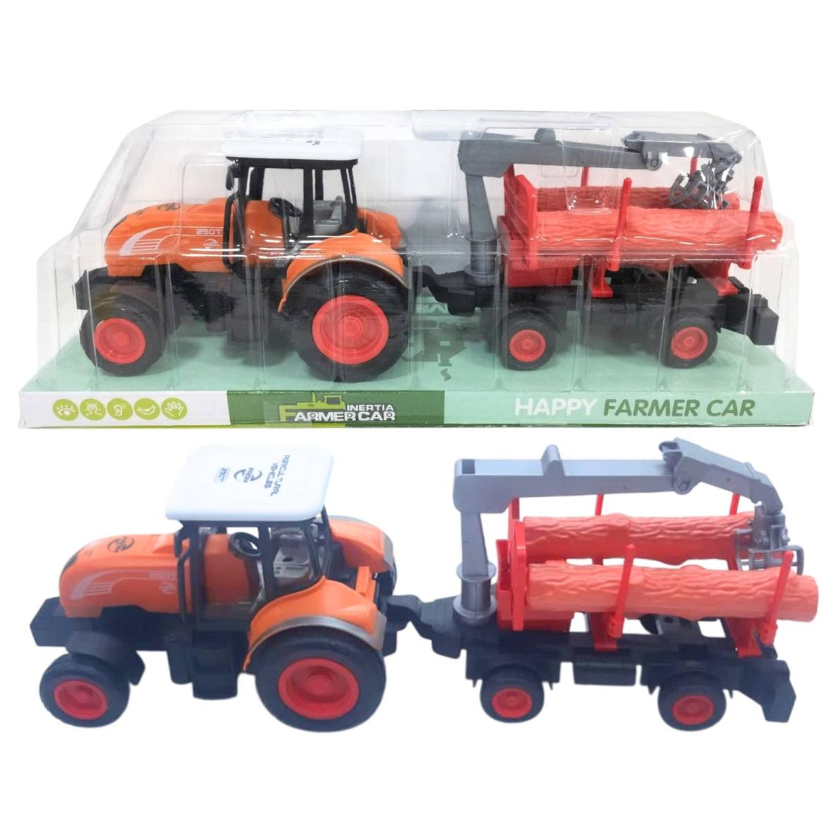 Tractor a fricción con zorra tronco 36cm – ABC